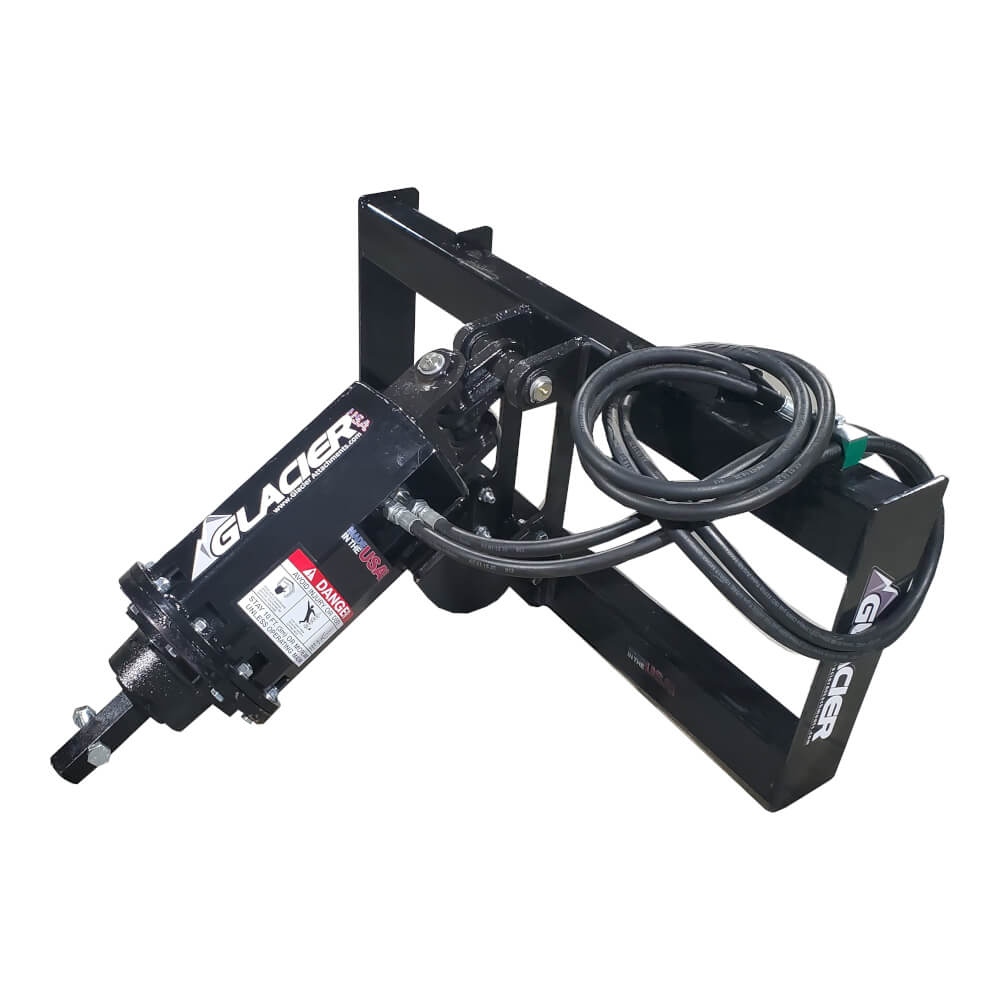 Auger Drive Unit for Skid Steer — Glacier Attachments — Yard Patriots